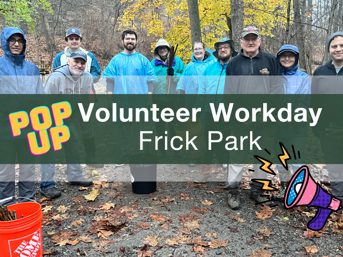 Pop Up Workday! Frick Park - UpstreamPgh